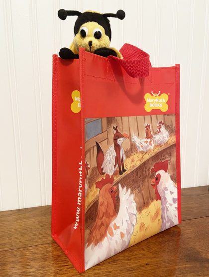 The chickens get help from the chicken guard dog.