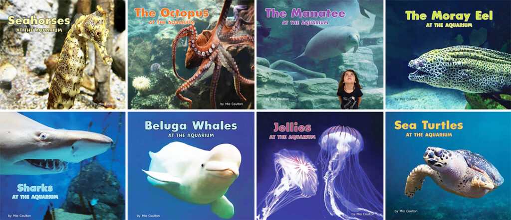 The Aquarium Collection has eight books about aquarium animals