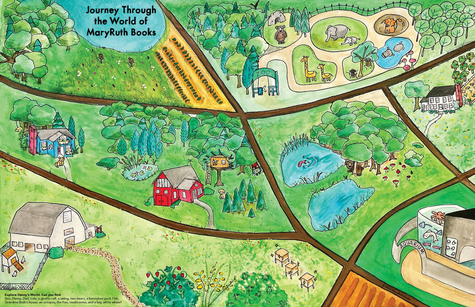 Danny looks for a honeybee yard with his friend, Bee.