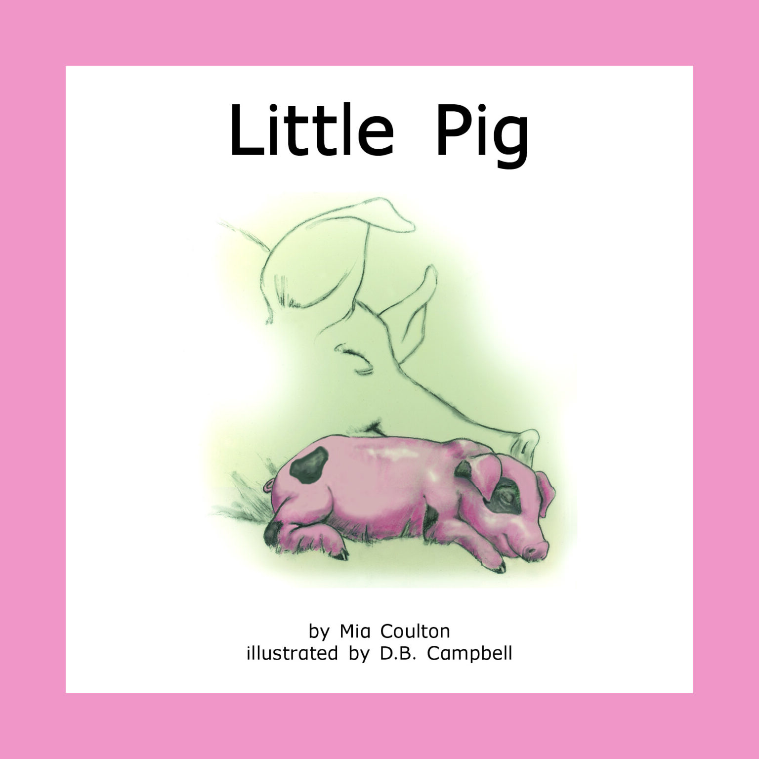 Little Pig is full of energy and ready to play on the farm.