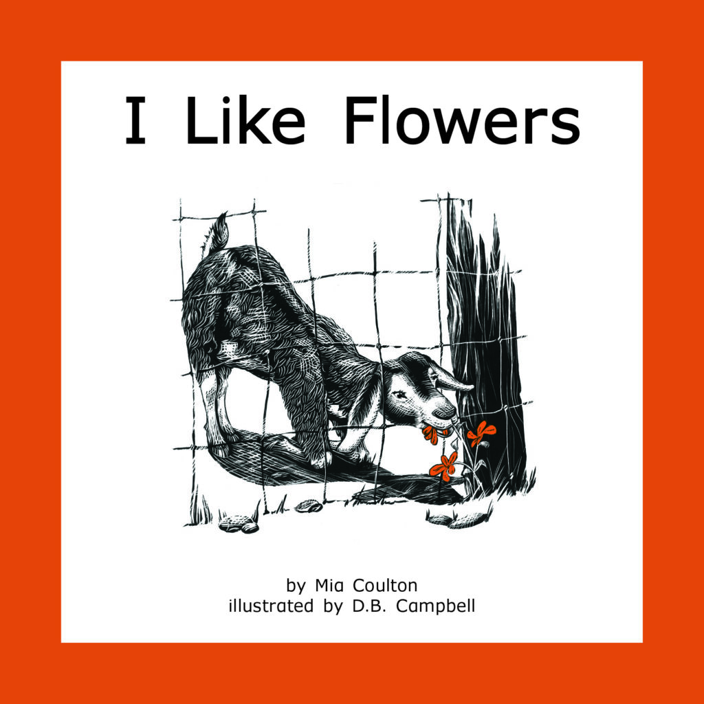 The little goat likes to eat colorful flowers in I Like Flowers.