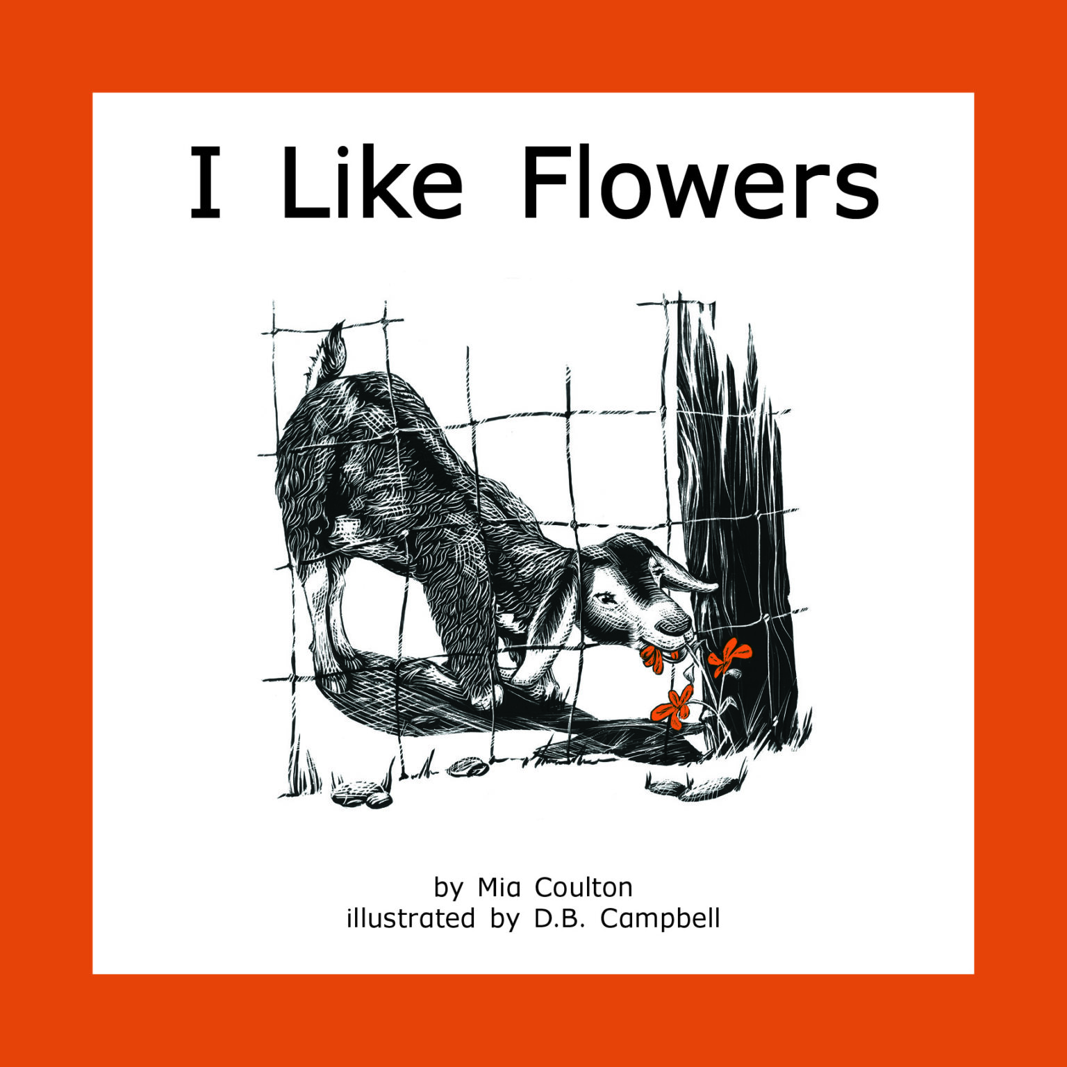 The little goat likes to eat colorful flowers in I Like Flowers.