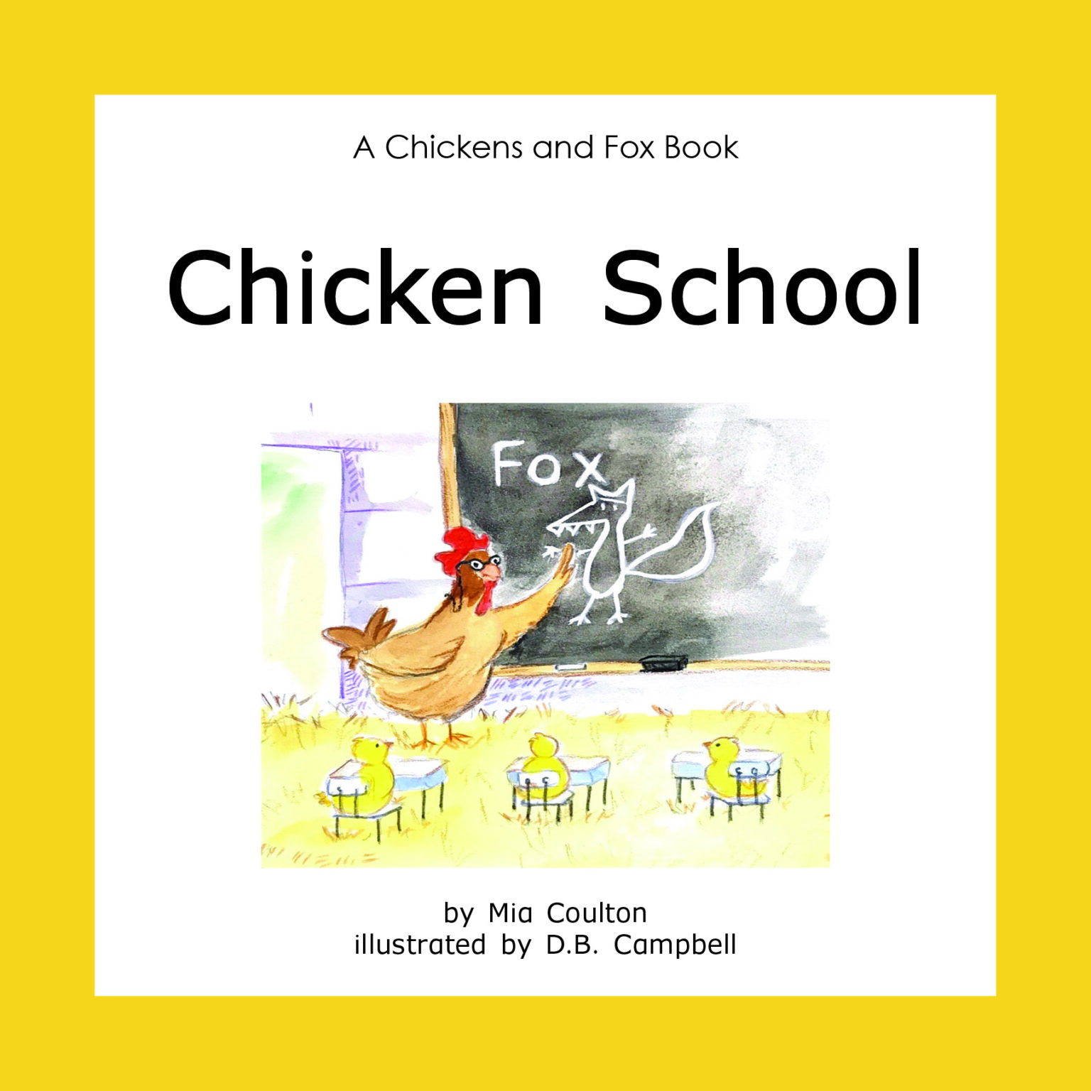 The chickens get help from the chicken guard dog.